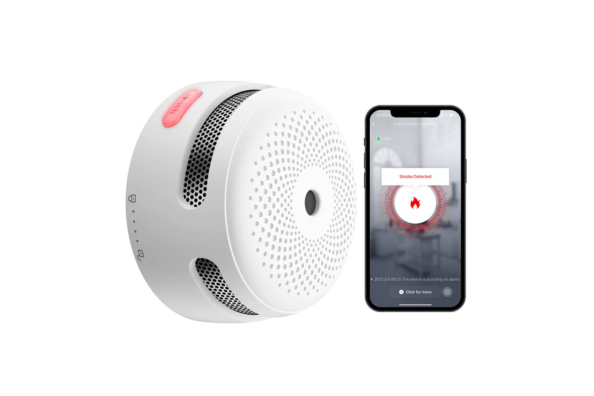 Receive instant smoke alarms on your phone with the X-Sense Wi-Fi Smoke ...