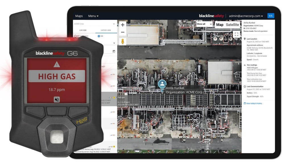 Blackline Safety reveals enhanced features for G6 gas detector - Safety ...